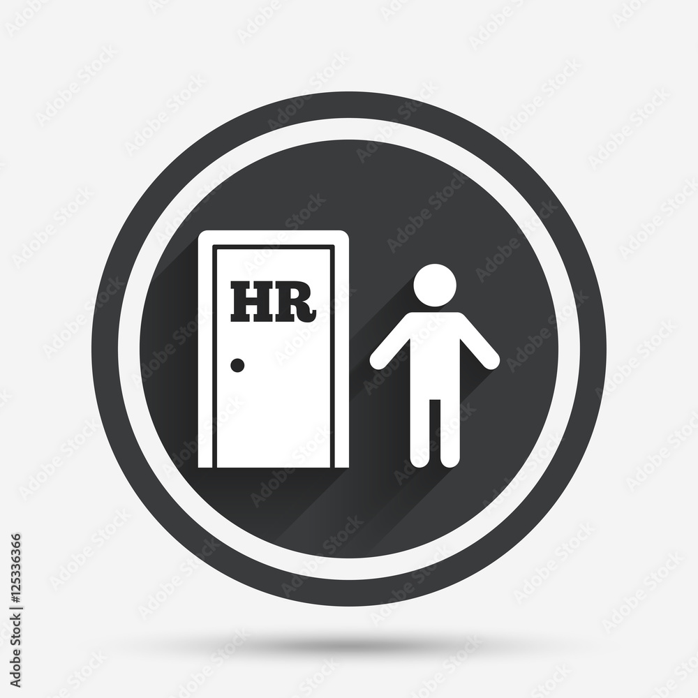 Human resources sign icon. HR symbol. Stock Vector | Adobe Stock