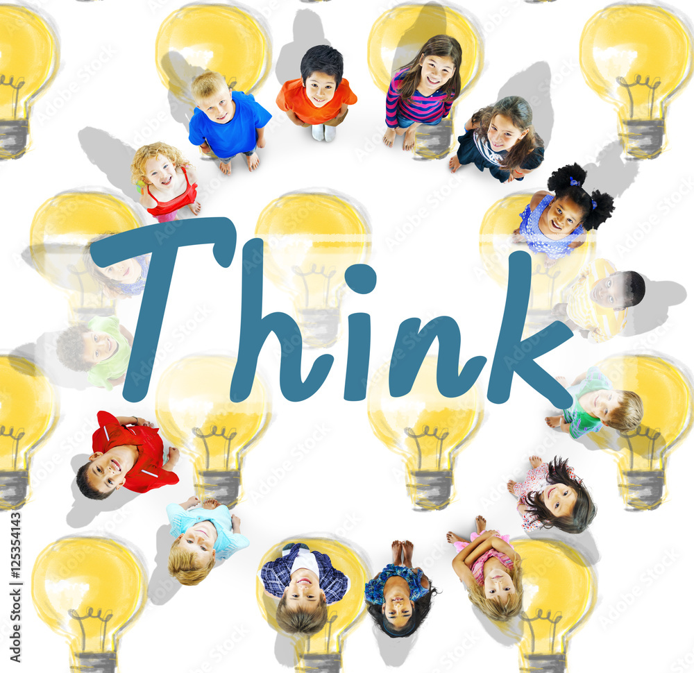 Think Thinking Thoughful Inspiration Attractive Concept Stock-Foto ...