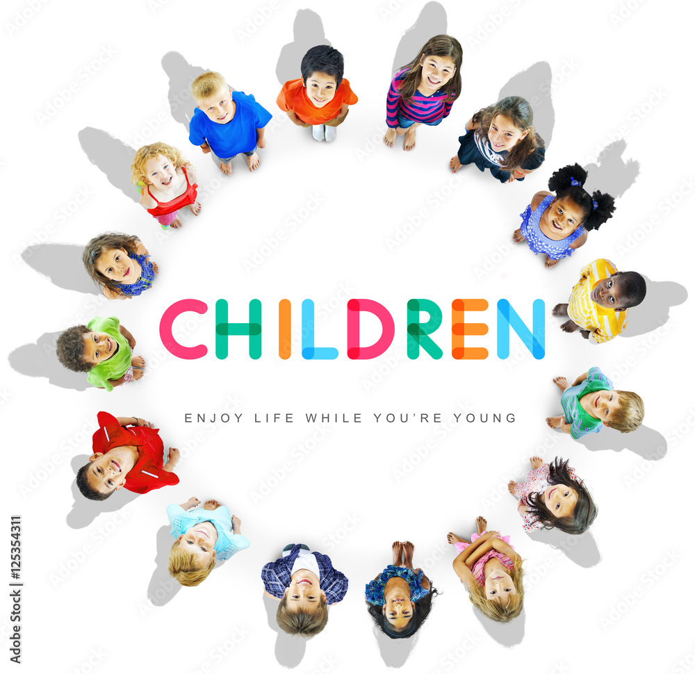 Children Enjoy Life Young Age Concept Stock Photo | Adobe Stock