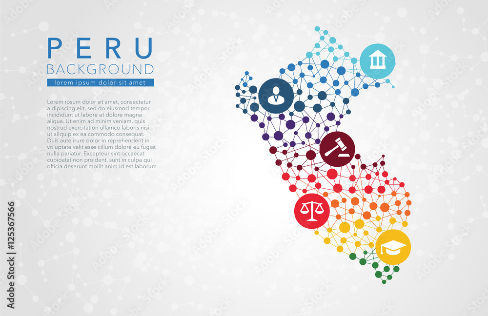 Peru dotted vector background Stock Vector | Adobe Stock