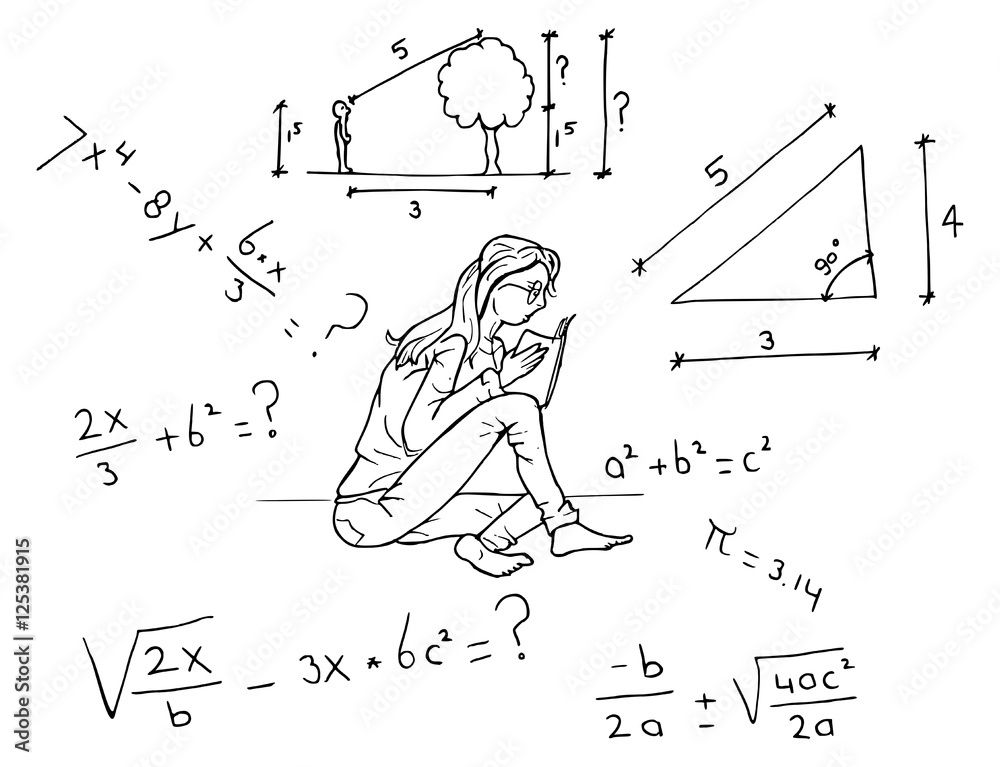 Rekenen Stock Illustration | Adobe Stock