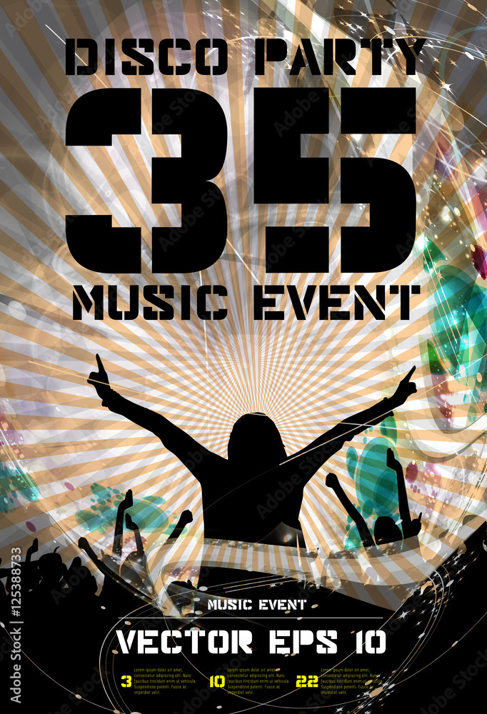 Music event illustration Stock Vector | Adobe Stock