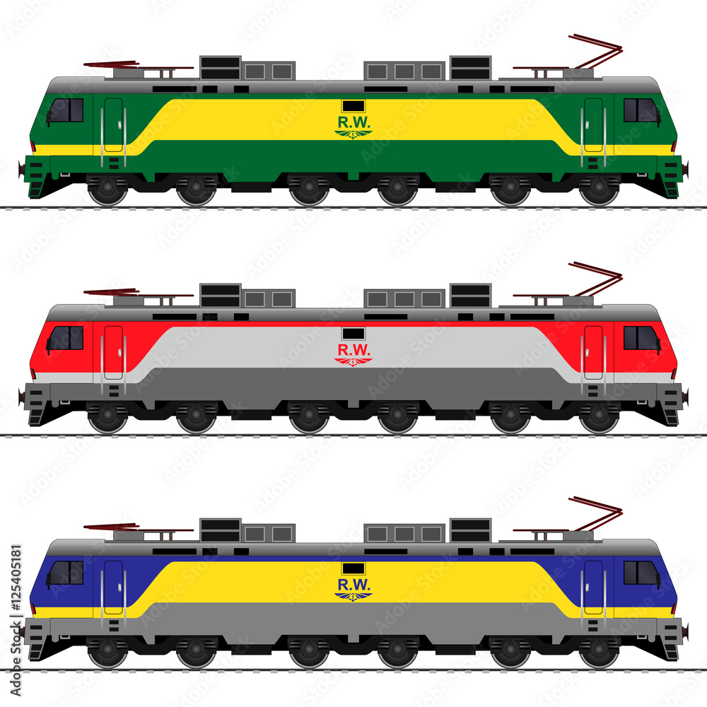 Electric Train Clipart Vector