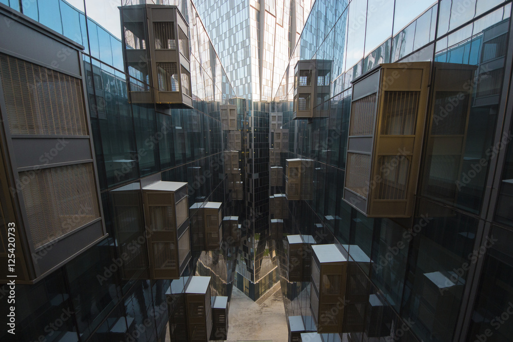 Photo & Art Print Reflection windows, DMITRY KLIMOV