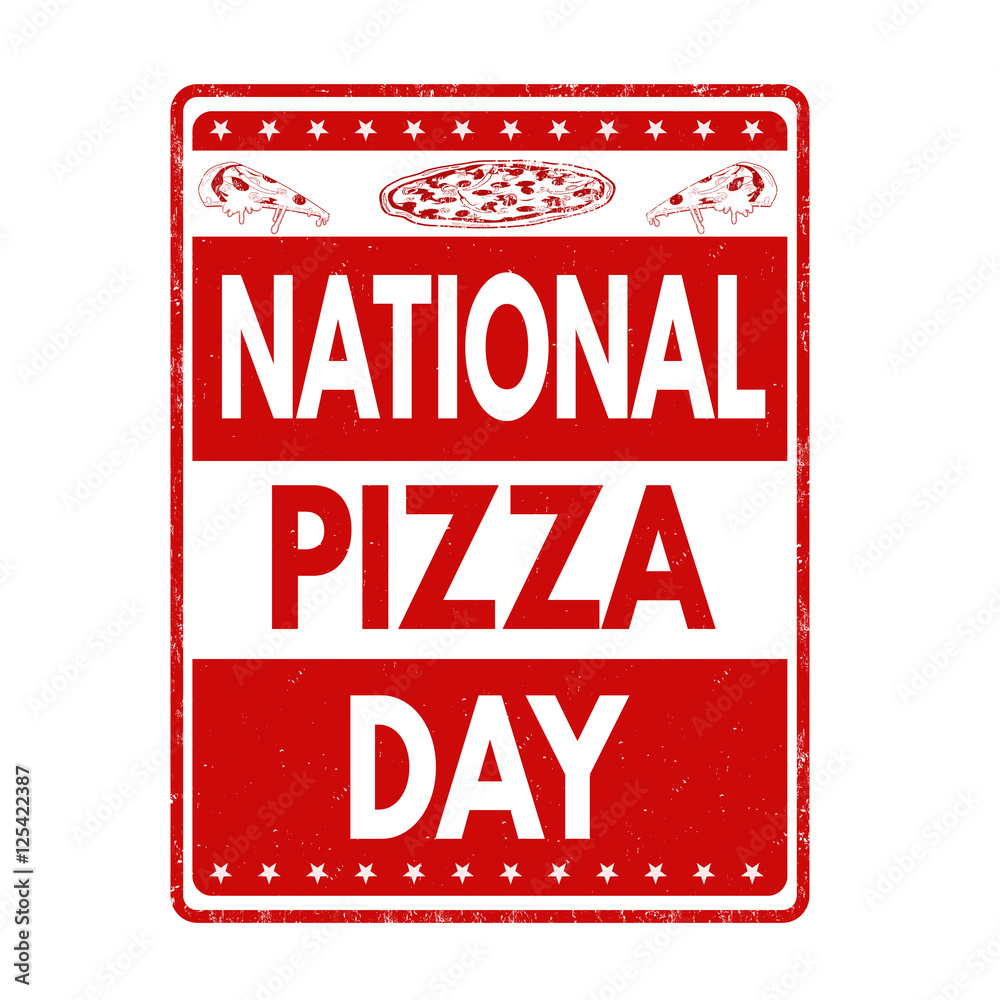 Vecteur Stock Pizza day sign or stamp | Adobe Stock