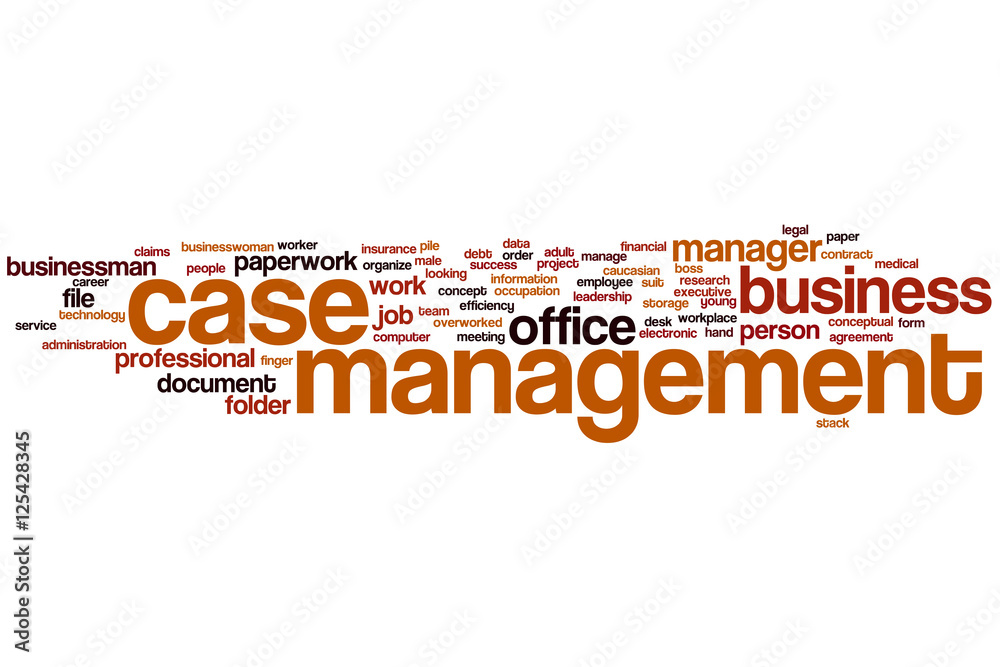 Case management word cloud Stock Illustration | Adobe Stock