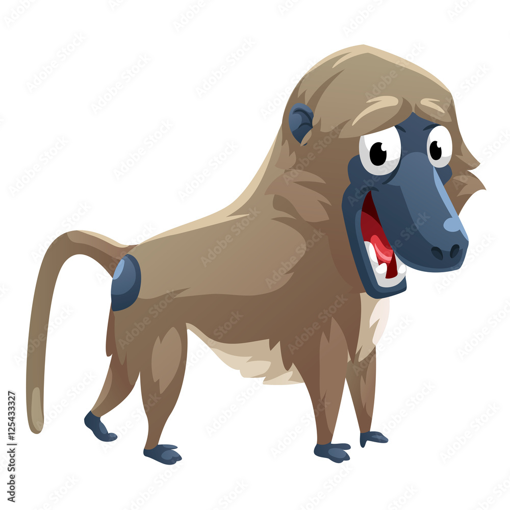 Cartoon Baboon