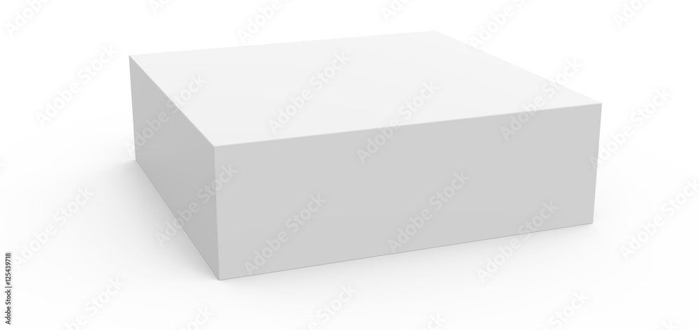 thin blank template box model Stock Illustration | Adobe Stock