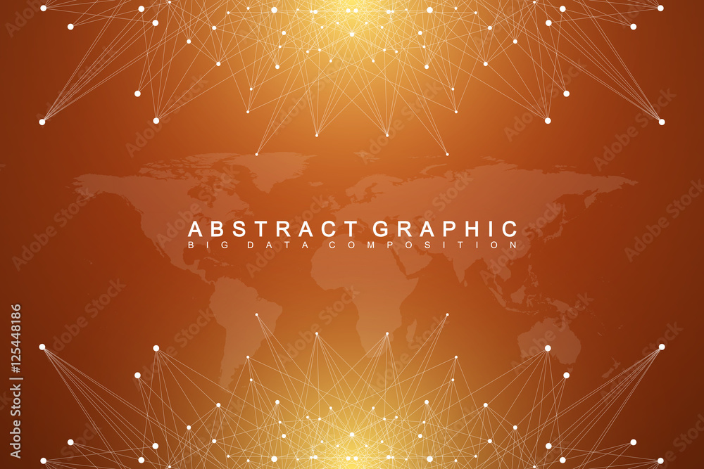 Graphic abstract background communication. Big data complex with ...