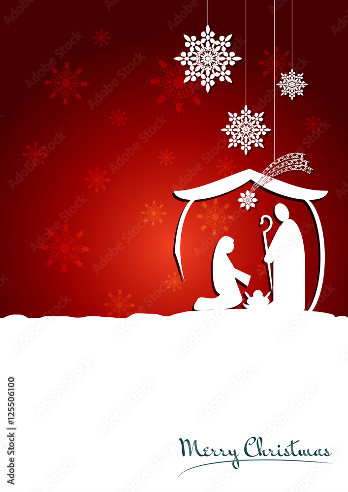 Red Nativity Backgrounds