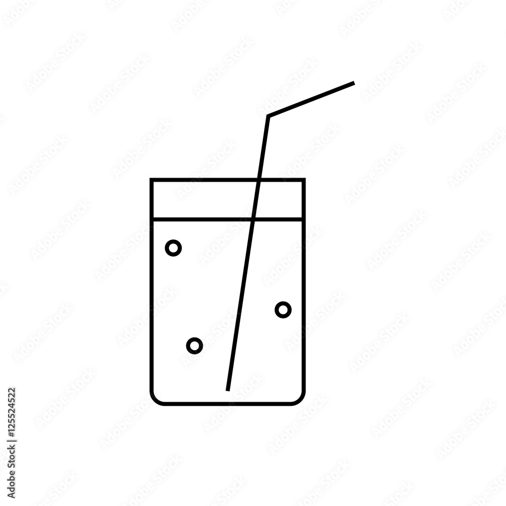 drink outline icon illustration Stock Illustration | Adobe Stock