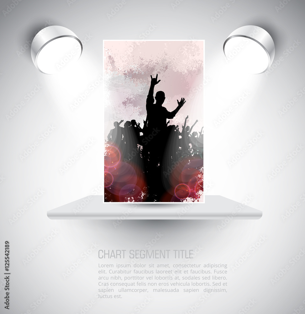 Poster of dancing people, vector Stock Vector | Adobe Stock