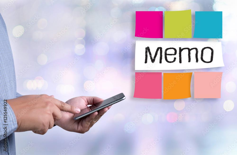 Memo List and To Do List Memo , Planning Strategy Memo Stock Photo ...