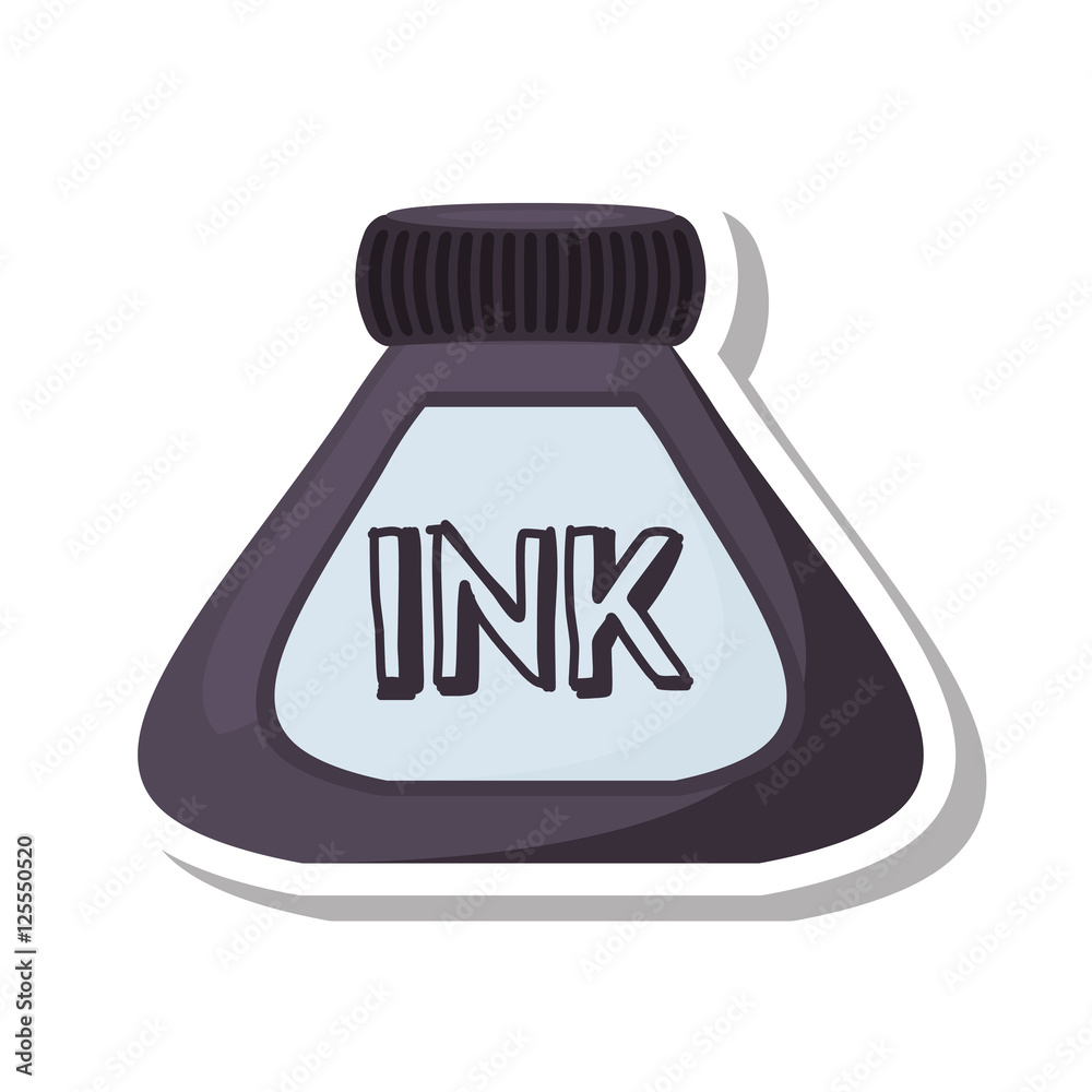 ink bottle isolated icon vector illustration design Stock Vector ...