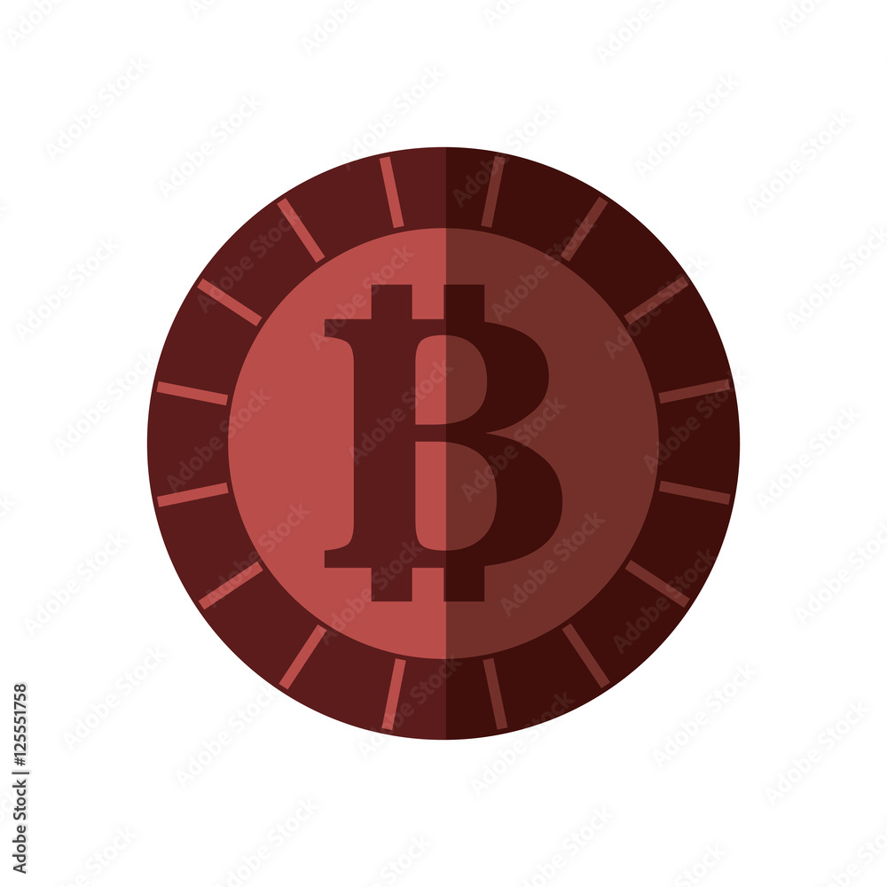 bit coin isolated icon vector illustration design Stock Vector | Adobe ...