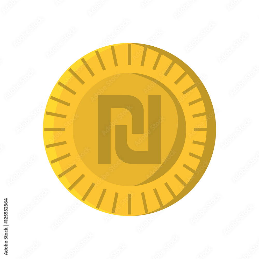 Israeli shekel isolated icon vector illustration design Stock Vector ...