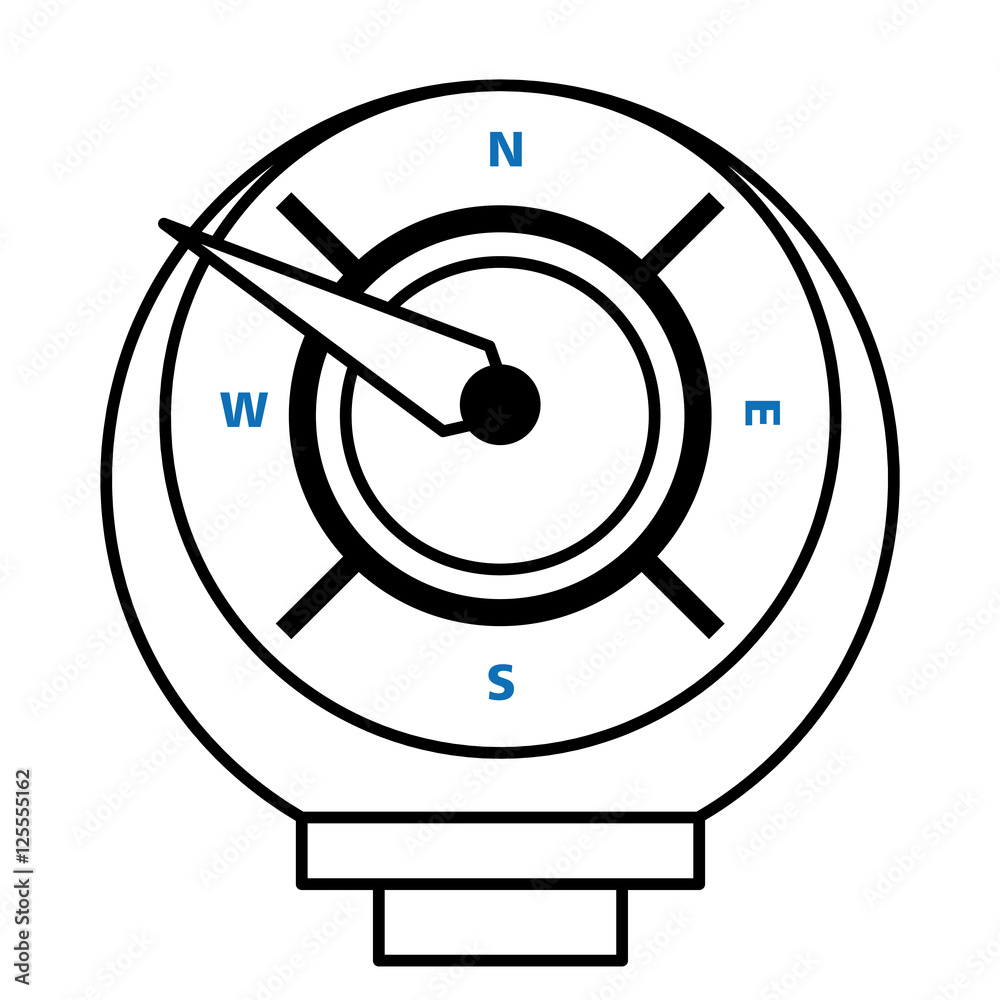 compass guide device isolated icon vector illustration design Stock ...