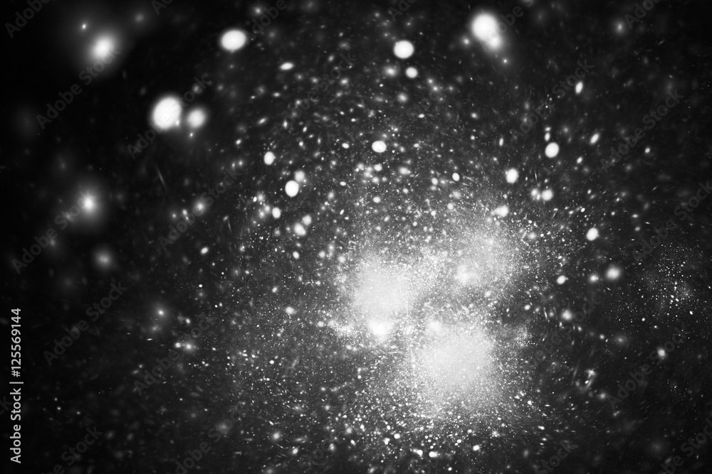 Supernova Explosion On Black Background