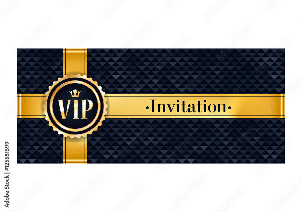 VIP invitation card premium design template. Stock Vector | Adobe Stock