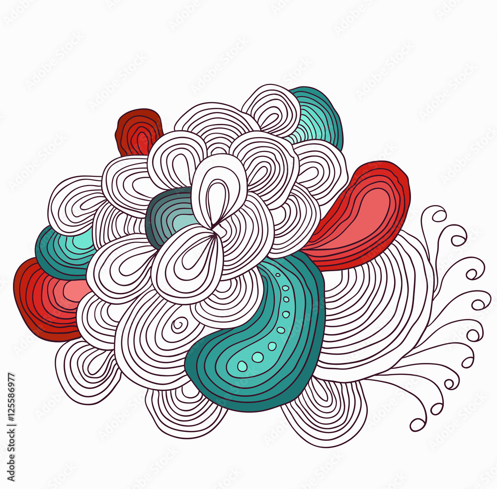 Vector pattern with many lines and details. Vector backdrop. Bright ...
