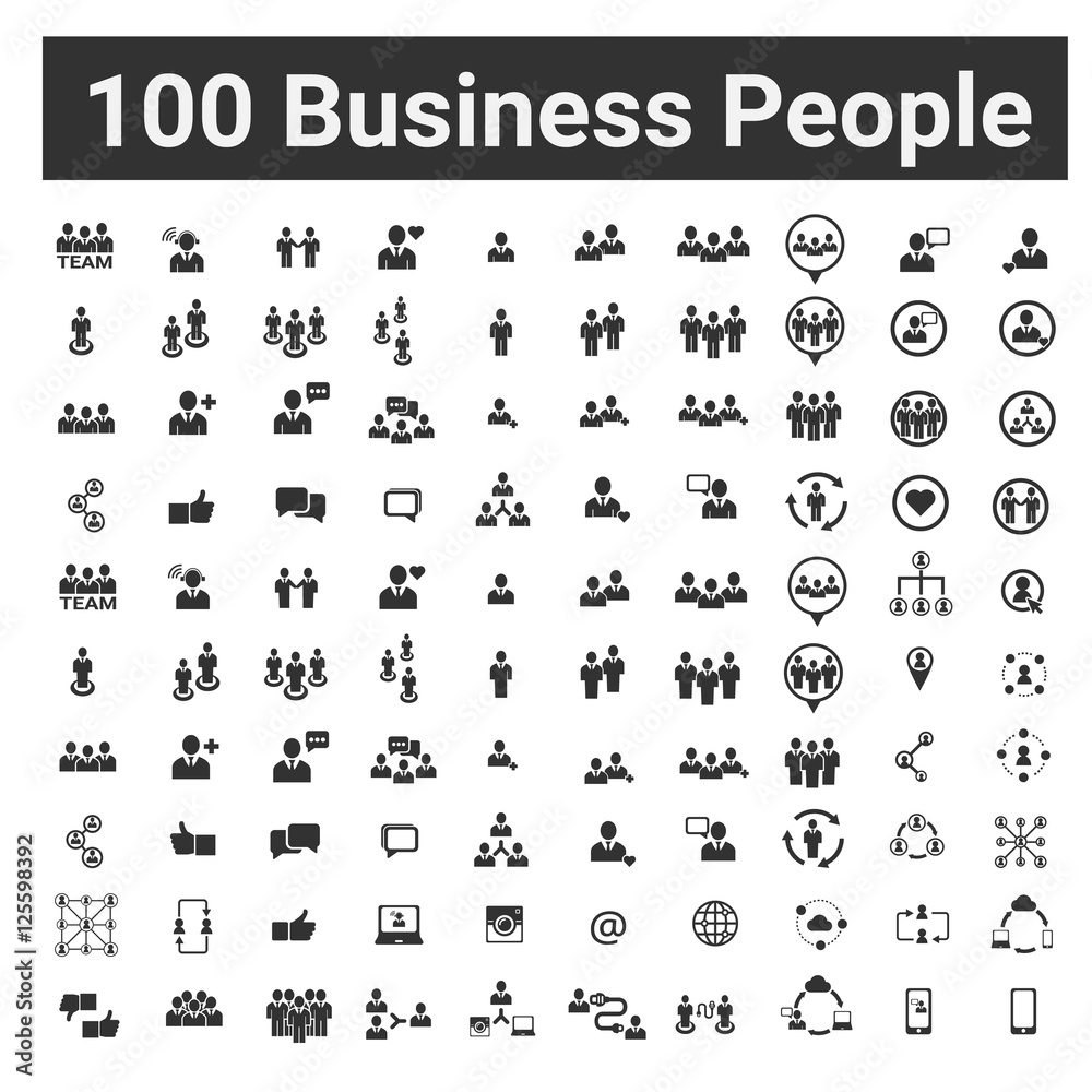 people icons Stock Vector | Adobe Stock