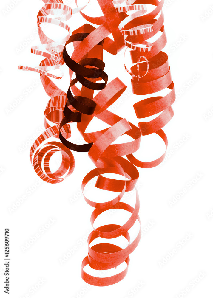 Red Party Streamers Stock Photo | Adobe Stock