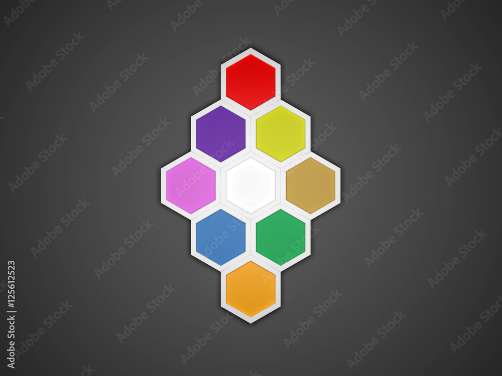 3D octagon template layout for business Stock Photo | Adobe Stock