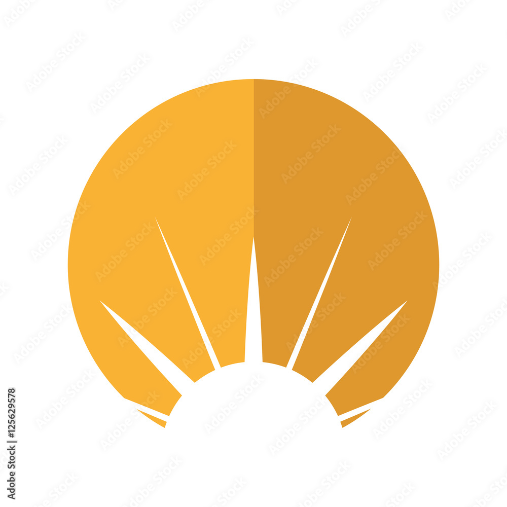 sun emblem isolated icon vector illustration design Stock Vector ...