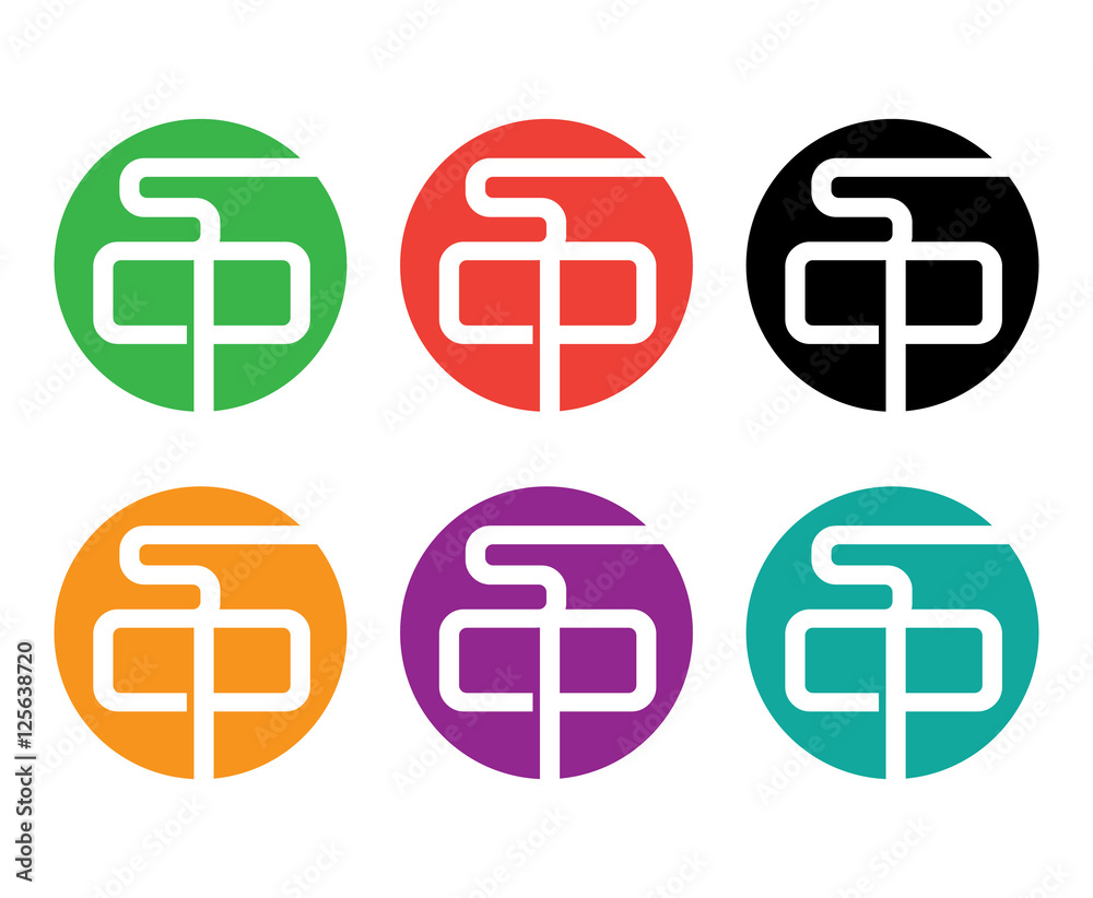 SCP Logo Design Set Stock Vector | Adobe Stock