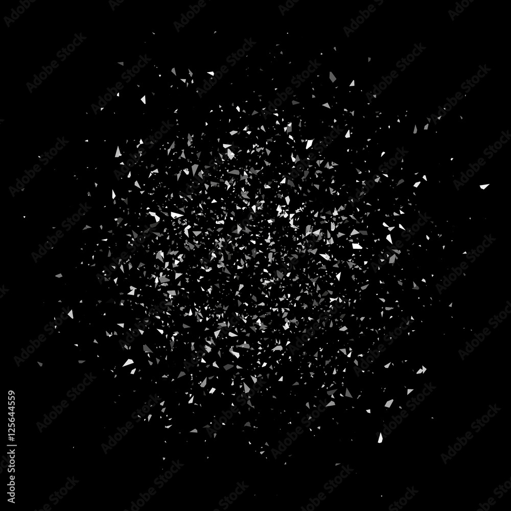Black explosion. Explosion cloud. Abstract vector illustration Stock ...