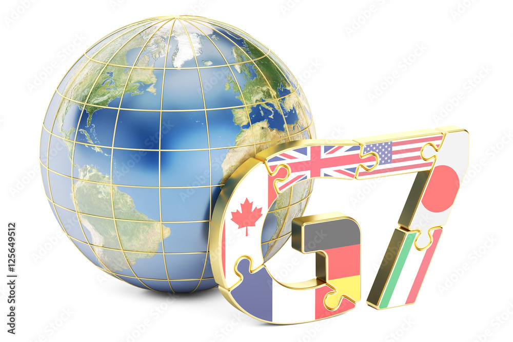 G7 global concept, 3D rendering Stock Illustration | Adobe Stock