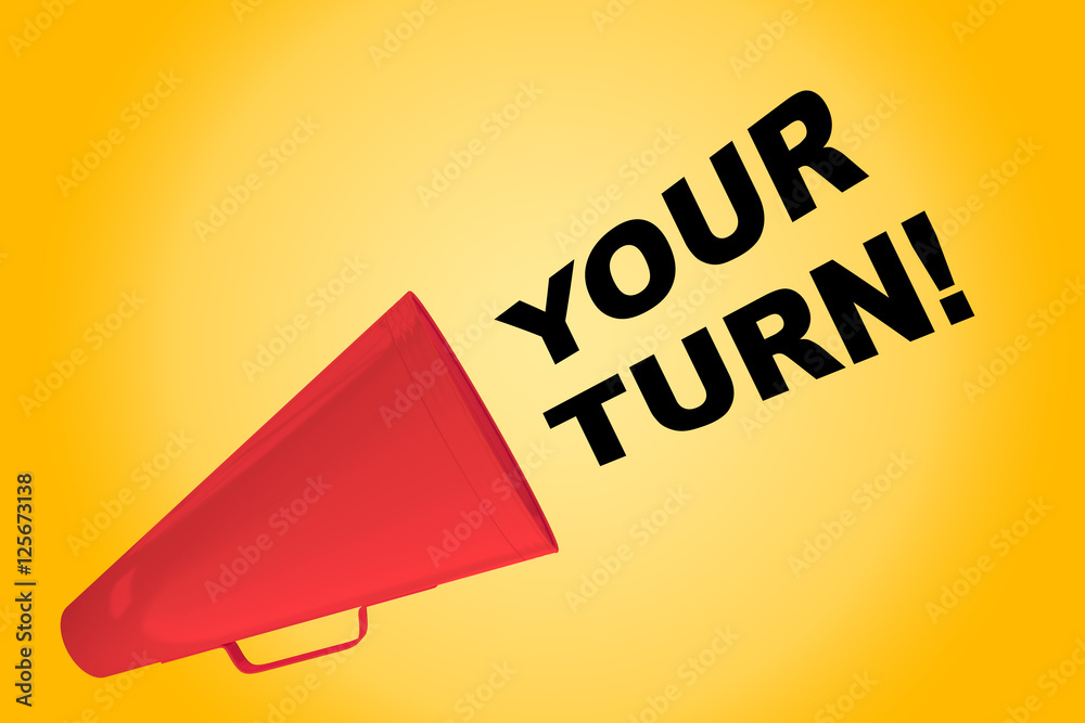 Your Turn! concept Stock Illustration | Adobe Stock