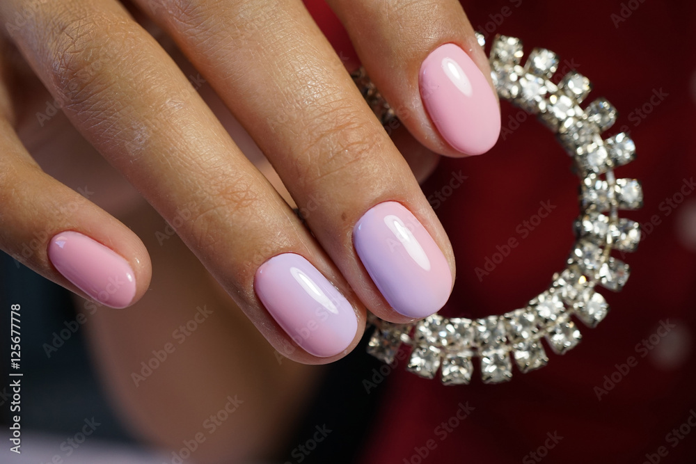 Awesome nails and beautiful clean manicure. Nails are natural. Manicure ...