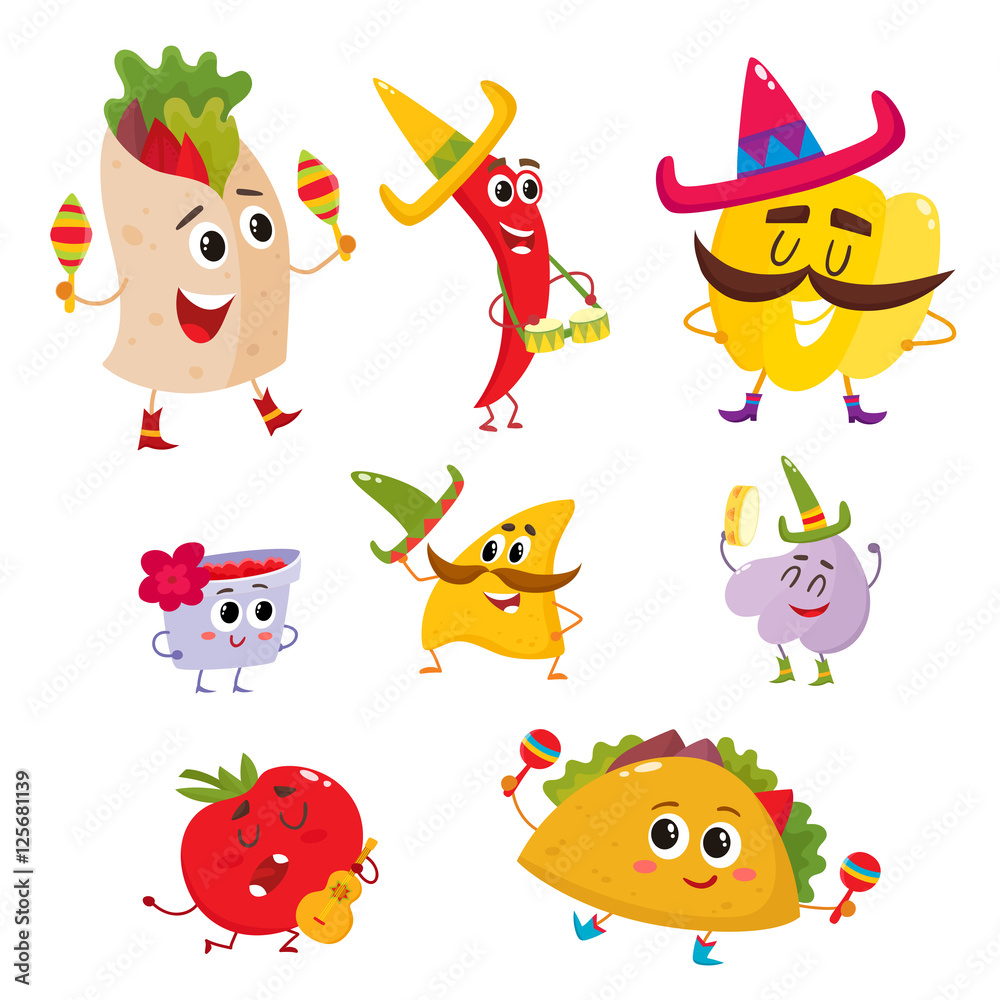 Mexican Restaurant Cartoon