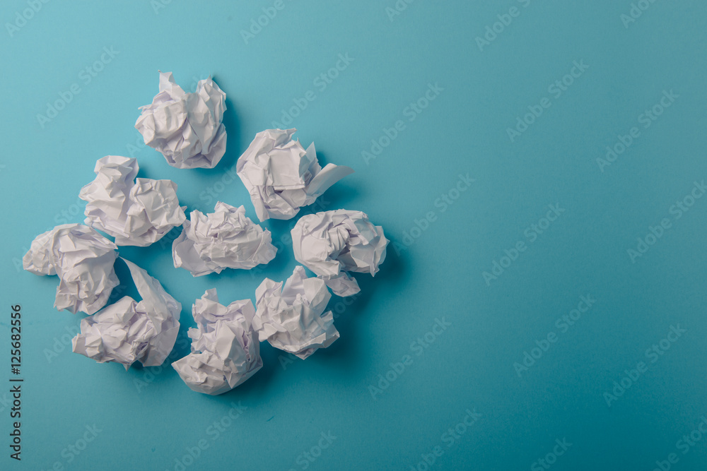 crumpled paper ball Stock Photo | Adobe Stock