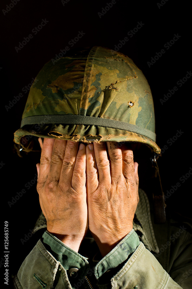 American Soldiers Crying