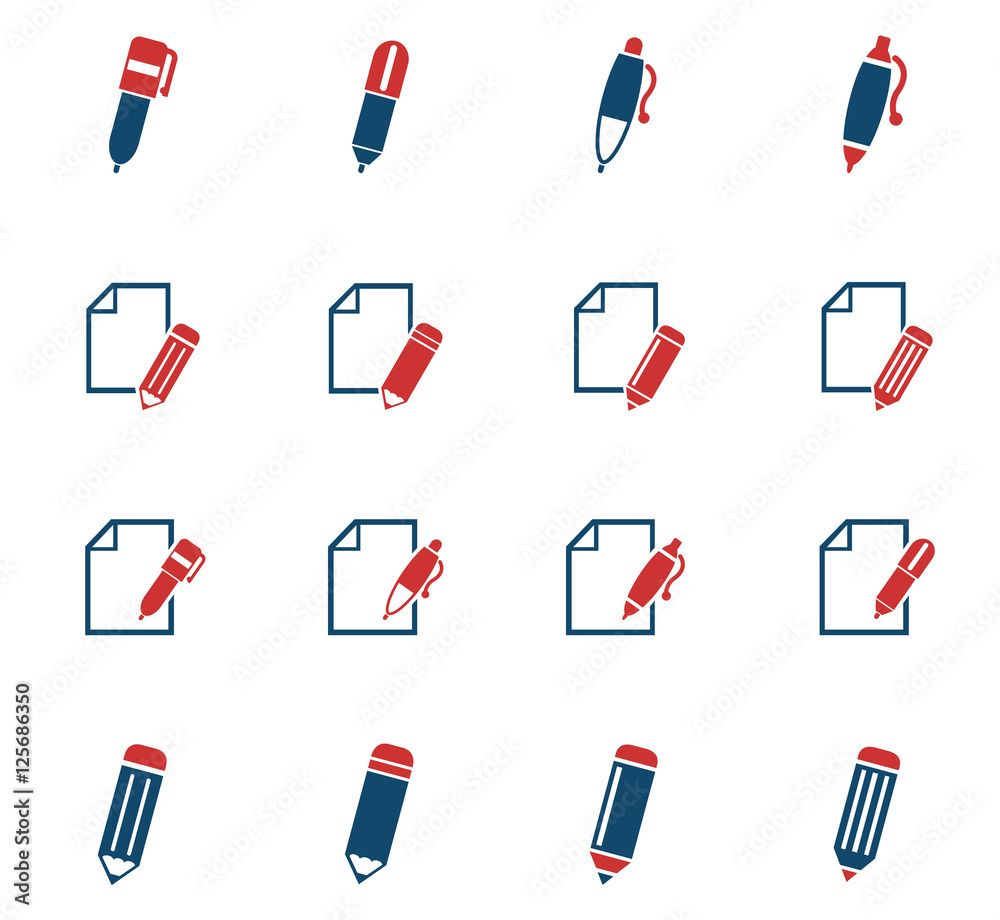 edit icon set Stock Vector | Adobe Stock