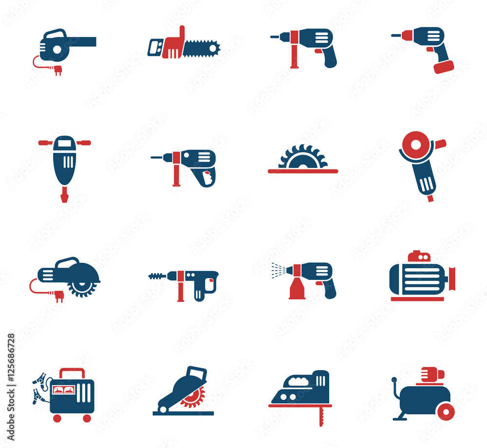 machine tools icon set Stock Vector | Adobe Stock