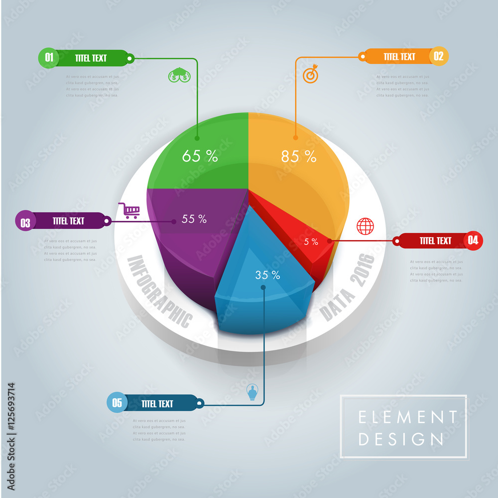 Data pie,chart infographic element.can used for banner,infographic,data ...