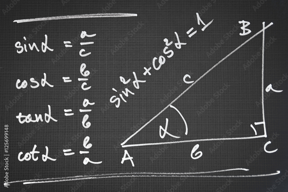 Basic trigonometric functions Stock Illustration | Adobe Stock