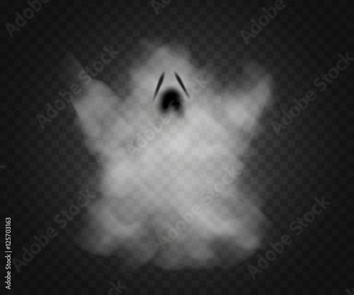 Ghost isolated on transparent background. Vector illustration Stock ...