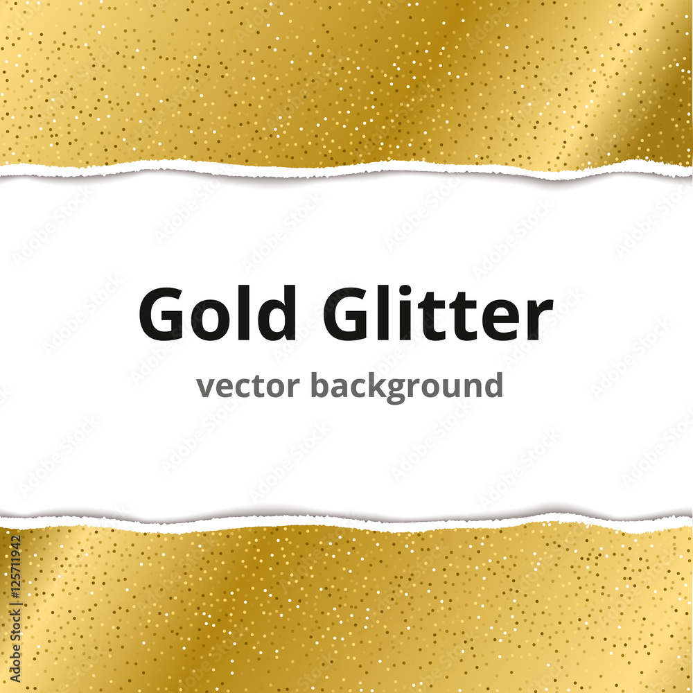 Gold glitter card design Stock Vector | Adobe Stock