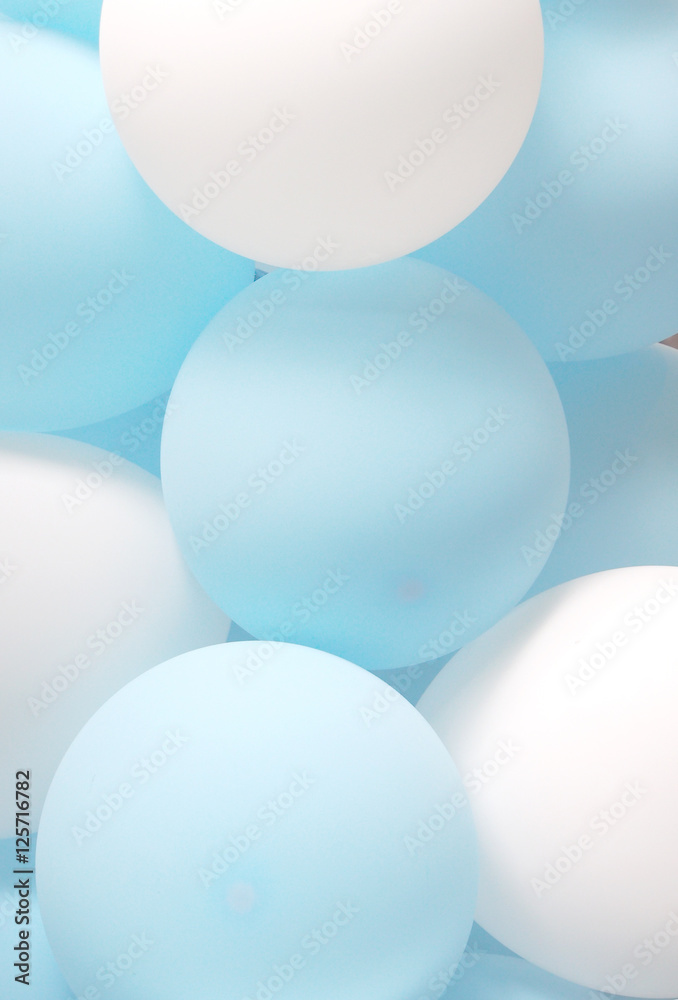 blue white party balloon texture close up for wedding or party new year ...