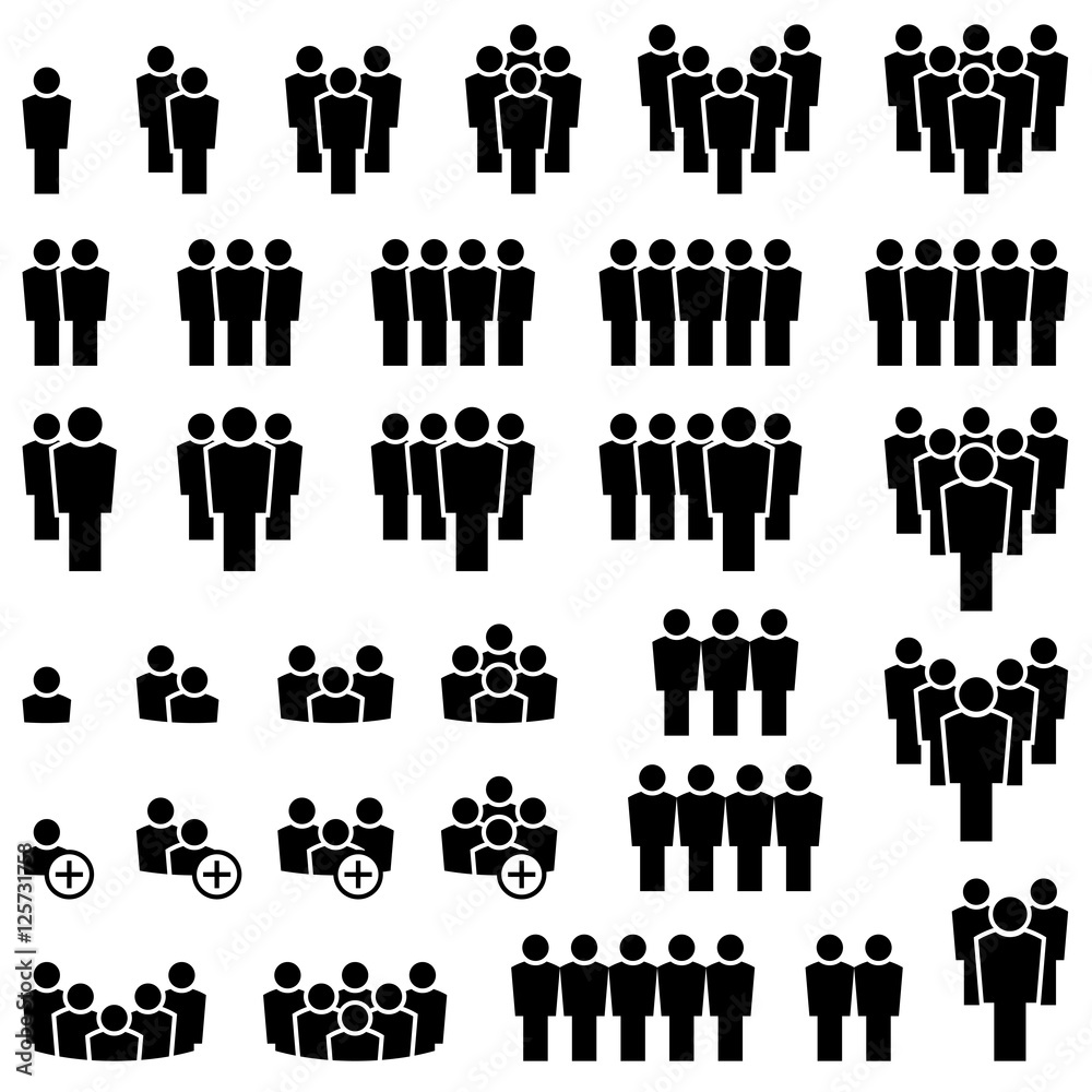 team icons collection Stock Vector | Adobe Stock