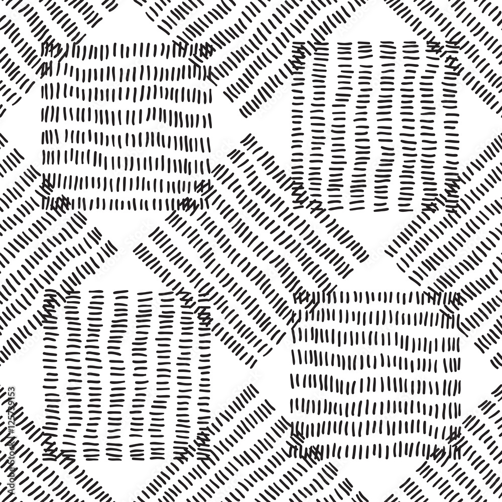 hand drawn style abstract seamless repeat patterns Stock Vector | Adobe ...