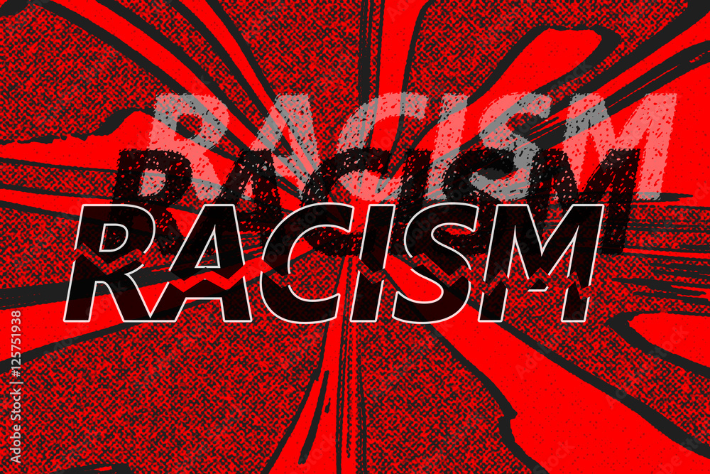 Word racism in different shades, presenting the many levels of it, with ...