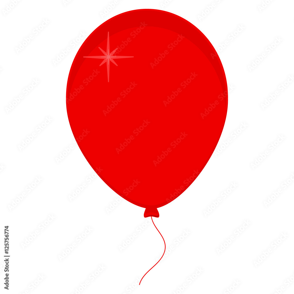 Red balloon icon Stock Vector | Adobe Stock