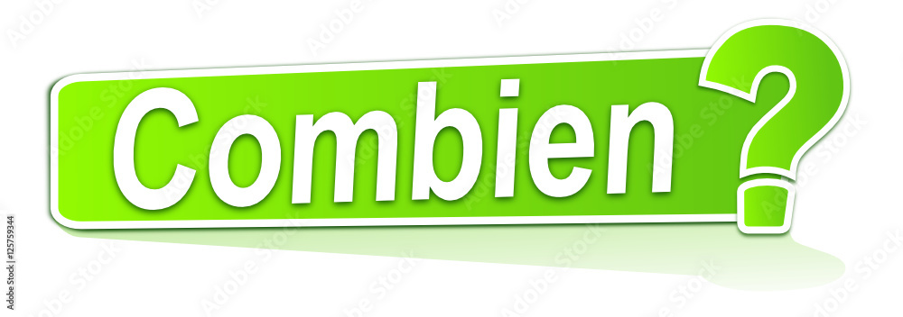 Vetor de combien sur étiquette bleue do Stock | Adobe Stock