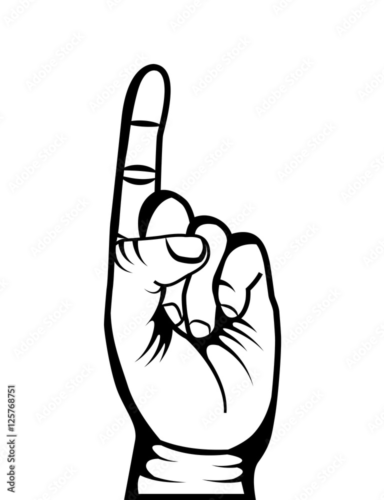 hand human symbol isolated icon vector illustration design Stock Vector ...