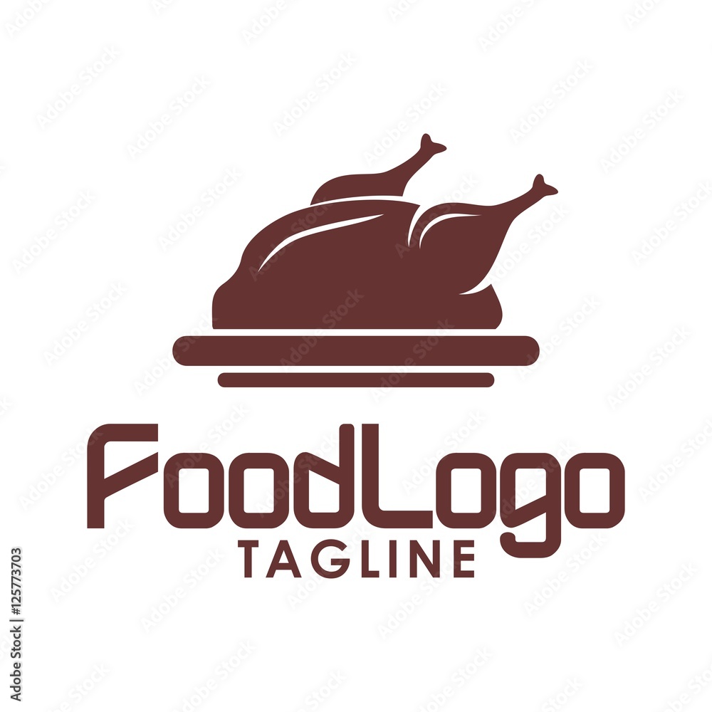 food vector logo Stock Vector | Adobe Stock
